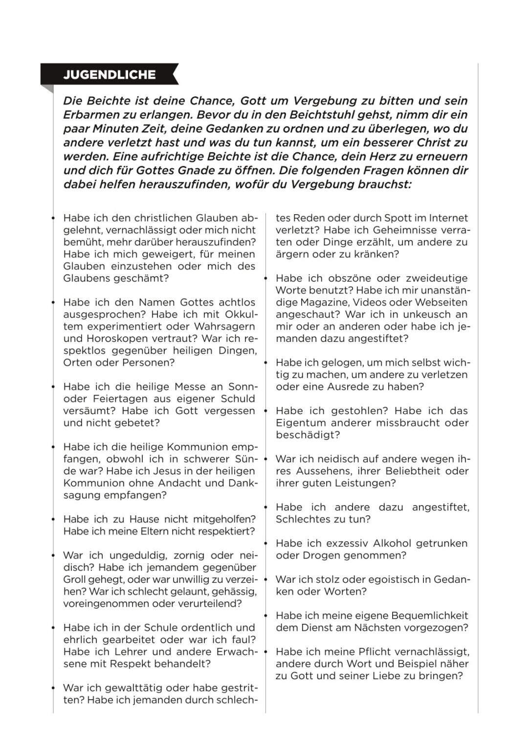 Sakramente & Liturgie – Peterskirche